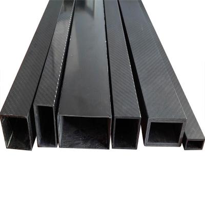 China Custom Size 3K Carbon Fiber Rectangular Tube Carbon Fibre Square Tube for sale