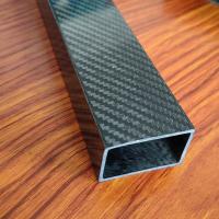 China Custom Size 3K Carbon Fiber Rectangular Tube Carbon Fibre Square Tube for sale