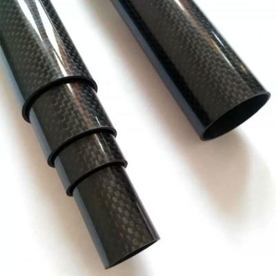 China Customized 3K Carbon Fiber Telescopic Pole Adjustable Length Lightweight for High Reach Applications for sale