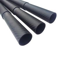 China Customized 3K Carbon Fiber Telescopic Pole Adjustable Length Lightweight for High Reach Applications for sale