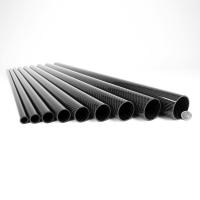 China Ultra High Modulus 3K Plain Weave Carbon Fiber Tube 0.375 x 0.503 x 60 Inch for sale