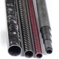 China 3K Roll-Wrapped Carbon Fiber Hollow Tube with Light Weight and High Strength - 30mm OD x 26mm ID x 500mm for sale