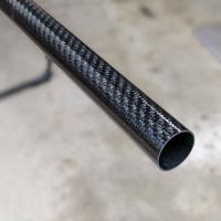 China 3K Roll-Wrapped Carbon Fiber Hollow Tube with Light Weight and High Strength - 30mm OD x 26mm ID x 500mm for sale