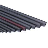 China High Temperature Resistant 420mm /16.5inch 100% 3K Carbon Fiber Tube for Structural Applications for sale
