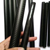 China Plain Twill Pultruded Carbon Fiber Tube Aging Resistance for sale