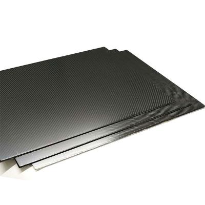 China 3K Plain Weave Carbon Fiber Plate Glossy Surface For Aerospace for sale