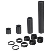 China 800mm Length Clear Epoxy 3K CF Tubes Carbon Fiber Tube Anti Corrosion for sale