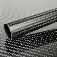 China Smooth Matte Finish Pullbraided Carbon Fiber Tube CNC Machining for sale