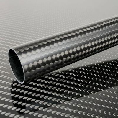 China Smooth Matte Finish Pullbraided Carbon Fiber Tube CNC Machining for sale