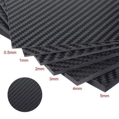 China 2mm Thick 3k Twill Weave Carbon Fiber Plate For Automation for sale