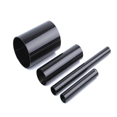 China 3K Filament Twill Pattern Carbon Fiber Tube Impregnated for sale