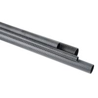 China CFRP Reinforced Polymer 3K Plain Carbon Fiber Tubing 500mm Length for sale