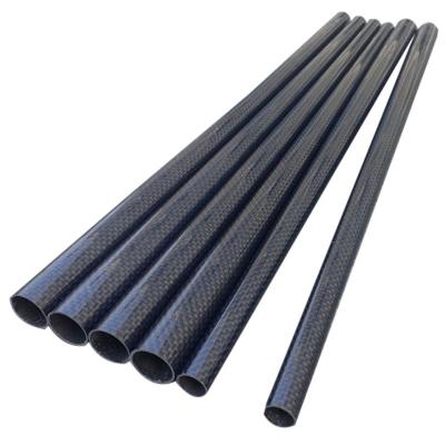 China Roll Wrapped 25MM Carbon Fiber Tube Matte Finish Corrosion Resistance for sale