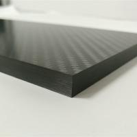China 1.0MM Thick 3K Plain Woven Carbon Fiber Plate For Shopfitting for sale