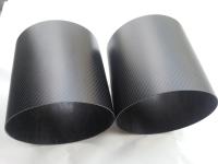 China 3K Twill Carbon Fiber Tube High Glossy Finished Surface for sale