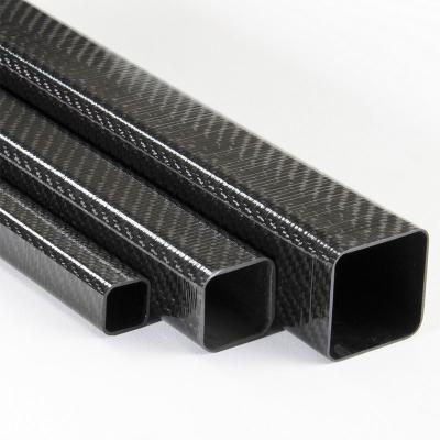 China Twill Plain Pultrusion Square Carbon Fiber Tube Radiation Resistant for sale