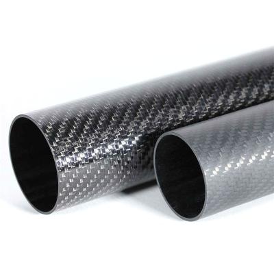 China Glossy 3K Twill Carbon Fiber Tube For Cleaning Equipment for sale