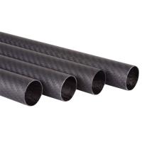 China ODM Roll Wrapped Woven Finish Carbon Fiber Tube OD 5mm for sale