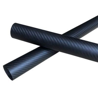 China Durable 3K Roll Wrapped 50mm Carbon Fibre Tube Fatigue Resistant for sale