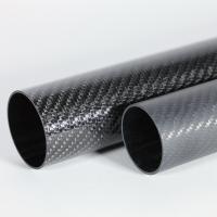 China Full Pure 3K Twill Matte Carbon Fiber Tube For Automation Robotics for sale