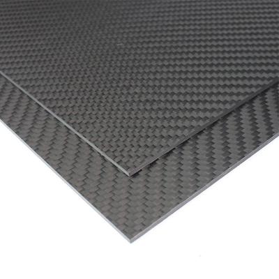 China Industrial 1mm Carbon Fiber Sheet 3K Twill Weave 400*500mm for sale