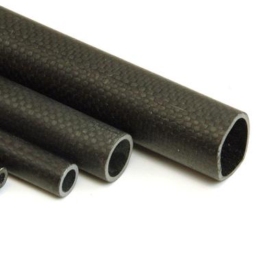 China Fishing 3K Plain Twill Round Solid Carbon Fiber Tube High Strength for sale