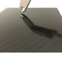 China High Gloss Woven 100% 3K Carbon Fiber Sheet CNC Cutting for sale