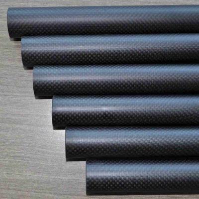 China 3K Glossy Twill Carbon Fiber Tubing Rolled Wrapping 5000mm Length for sale