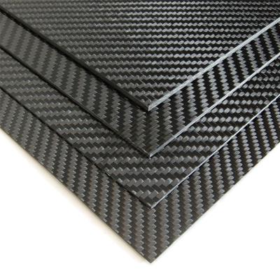 China 3K Matte Surface 10mm Carbon Fiber Plate 4x4 Twill Weave for sale