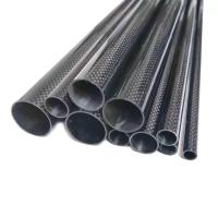 China Matte Twill High Pressure Black Carbon Fiber Tube With 3K Surface for sale