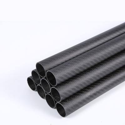 China CNC High Strength 3K Fiber Carbon Fibre Tube Rolled Wrapping for sale