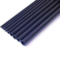 China Processable Black Carbon Fiber Tubing OEM 3K Woven Surface for sale
