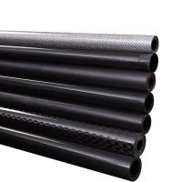 China Dia 8mm Thick 1mm 3K Carbon Fiber Tube PGlossy Wrapped For RC Air Model for sale