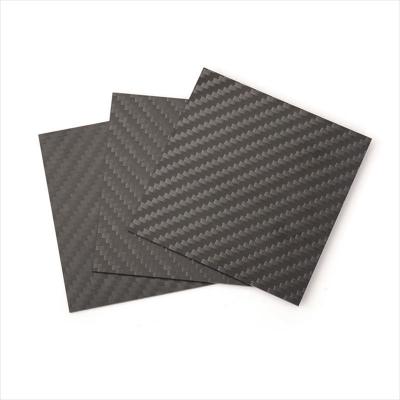 China Lightweight 3K Anti UV Carbon Fiber Board Twill Weave 0.3mm Thickness for sale