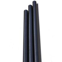 China Glossy Carbon Fiber Round Tube 3K Roll Wrapped For Cleaning Equipment for sale