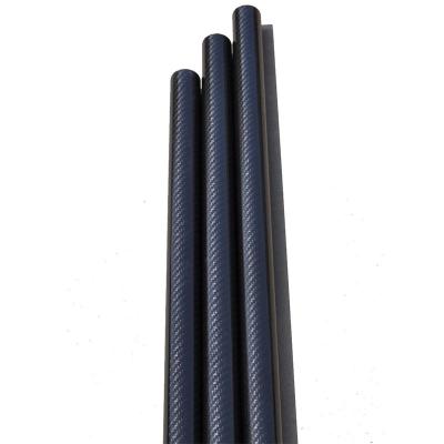 China Glossy Carbon Fiber Round Tube 3K Roll Wrapped For Cleaning Equipment for sale