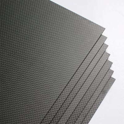 China Glossy Matte Twill Plain 4MM Carbon Fiber Plate For Aerospace for sale