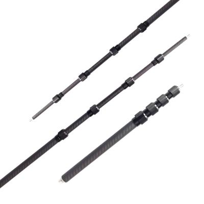 China 3k Twill Boat Outrigger Carbon Fiber Telescoping Pole 5 Meters for sale