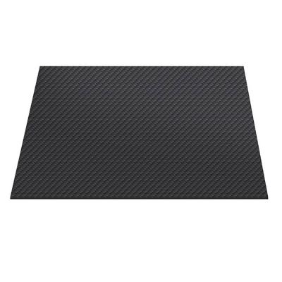 China 3K Reinforced Composite Flat Forged Carbon Fiber Plate 0.5mm for sale