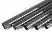 China 3K Glossy Twill Carbon Fiber Tube Corrosion Resistance For Helicopters for sale