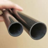 China Twill Plain Matte Glossy 3K Full Carbon Fiber Tube UV Resistant for sale