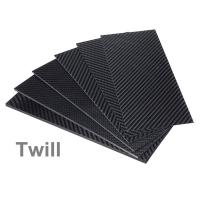 China High Tensile Strength Carbon Fiber Plate 0.3mm Plain Surface for sale