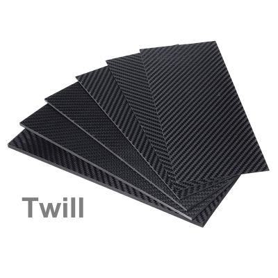 China High Tensile Strength Carbon Fiber Plate 0.3mm Plain Surface for sale