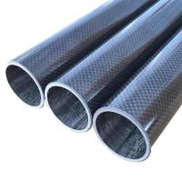 China Nonmagnetic Electromagnetic 100% 3K Carbon Fibre Tube Good Flexibility for sale
