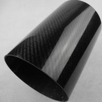 China High Modulus Large Diameter Carbon Fiber Tube 200MM 3K Matte Twill Surface for sale