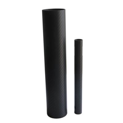 China Corrosion Resistance Carbon Fibre Tubes Plain Weave 3k for sale