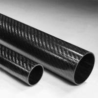 China Woven Finish Roll Wrapped 40MM Carbon Fiber Tube High Strength for sale