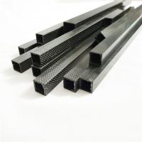 China 3K 6K 12K Square Carbon Fiber Tube High Stiffness Twill Plain Pattern for sale