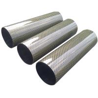 China Roll Wrapped Carbon Fibre Hollow Round Tube 3K Twill for sale