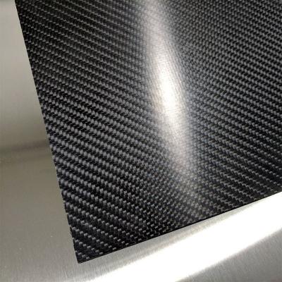 China 980 X 480 X 2mm Plain Carbon Epoxy Panel Double Sides High Gloss Finish for sale